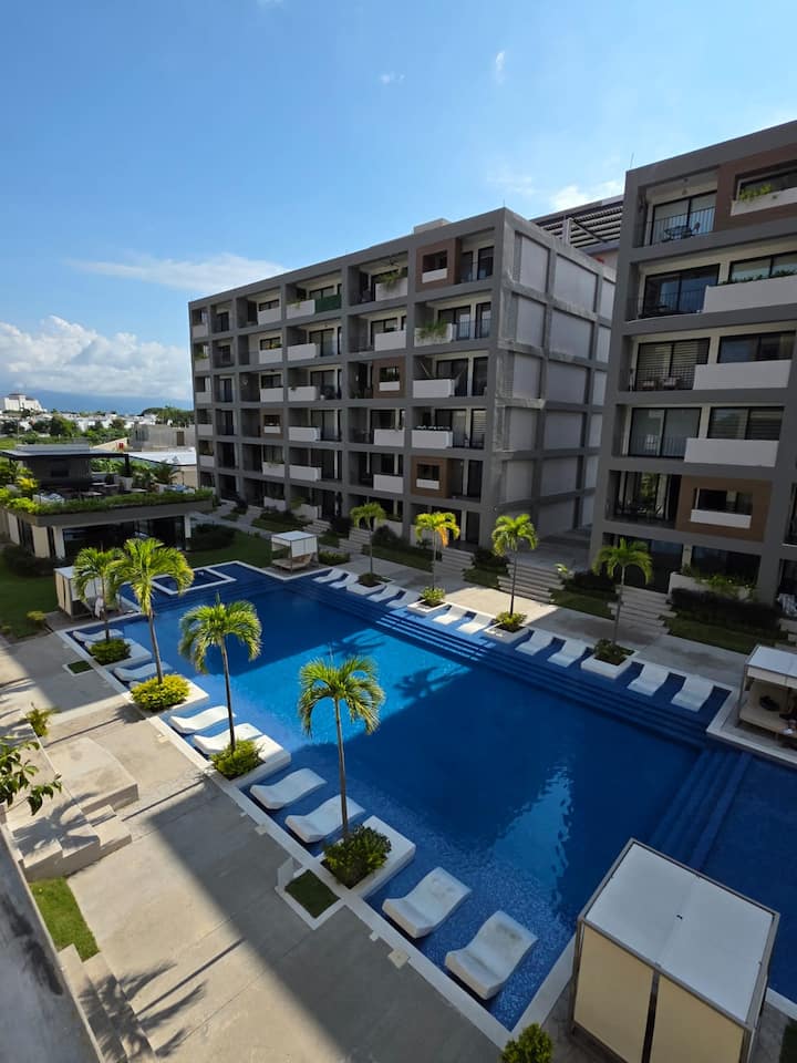 Moderno Departamento Con Alberca Nuevo Vallarta - Nuevo Vallarta