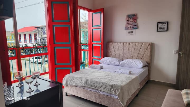 Apartaestudiofilandiamirador+tv+wifi+duchacaliente - Filandia