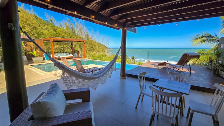 Mansão Com Vista P/ Mar + Piscina Infinita + Hidro - Brasil