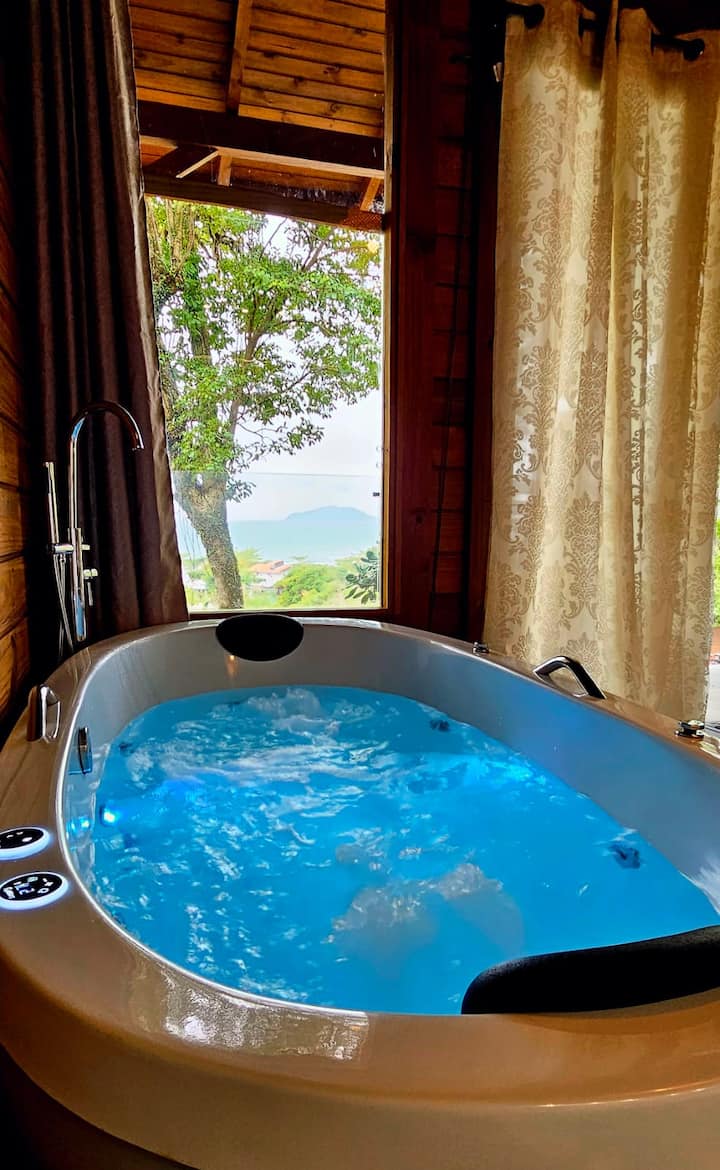 Cabana Com Vista Para O Mar/ilhas, Spa, 5mim Praia - Florianópolis