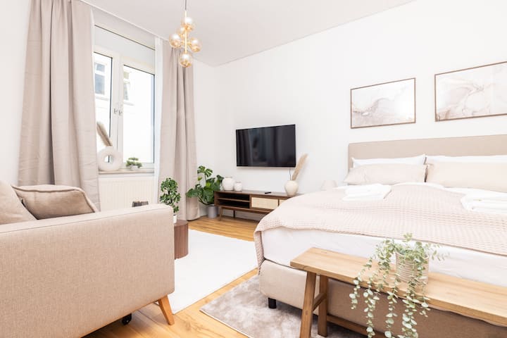 Design 1br | Küche, Nespresso, Parken | 14min Hbf - Duisburg