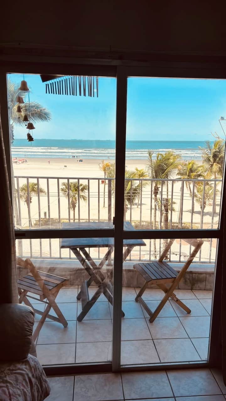 Praia Grande  Aviação  Frente Mar/wi-fi Elevador - Praia Grande