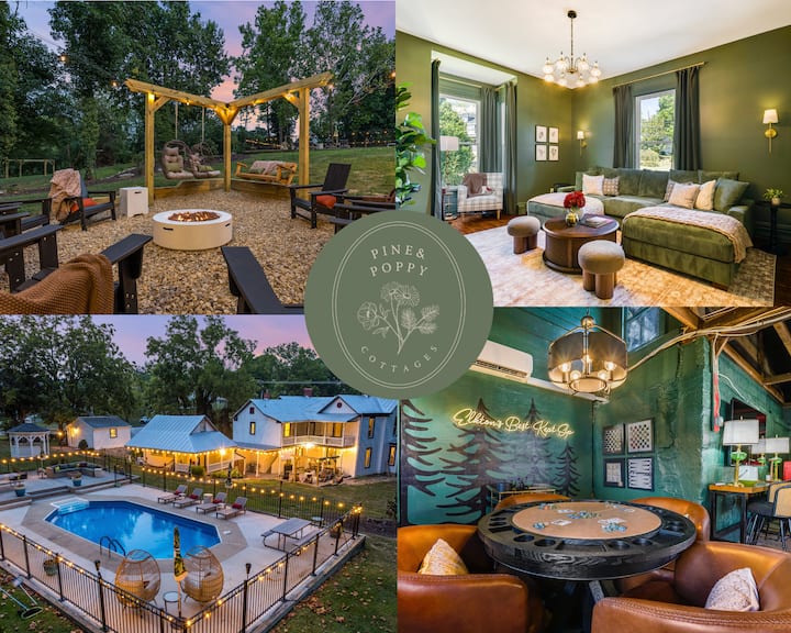 Historic Home+ Outdr Movie+ Game Lounge+ Sleeps 20 - Shenandoah National Park