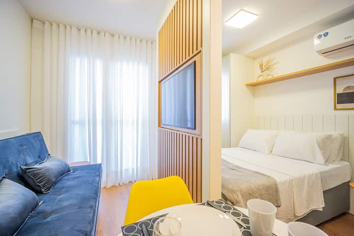 Centro | Studio Novo Em Condomínio Completo - Brasil