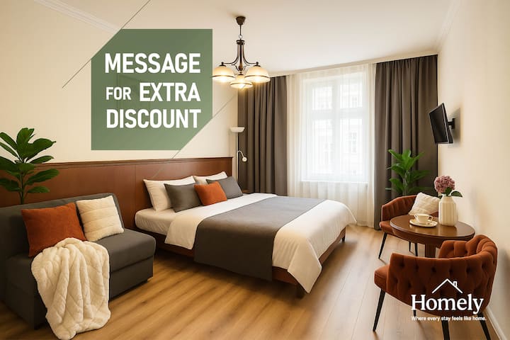 Prague Center|premium Studio|lift|ac|quiet|netflix - Prague
