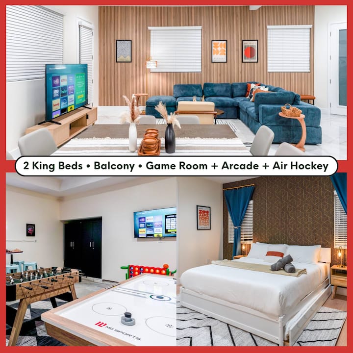 Family Disney Modern Villa • King Beds + Ev +Games - Santa Ana, CA