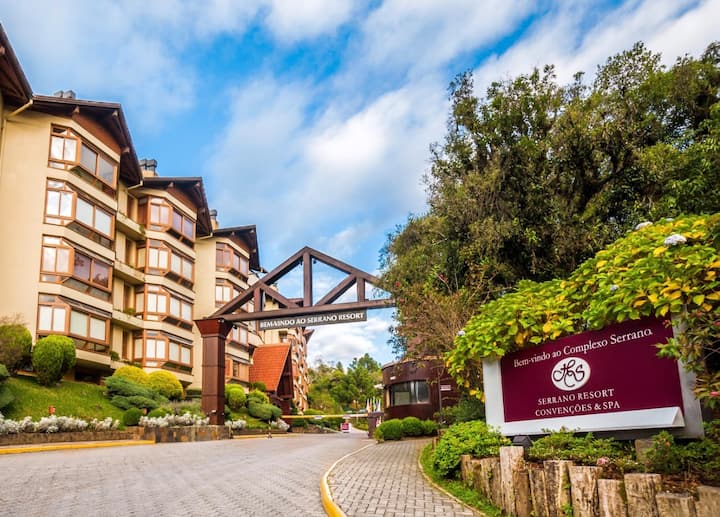 Flat Premium No Hotel Wish Serrano Resort Gramado - Brazil
