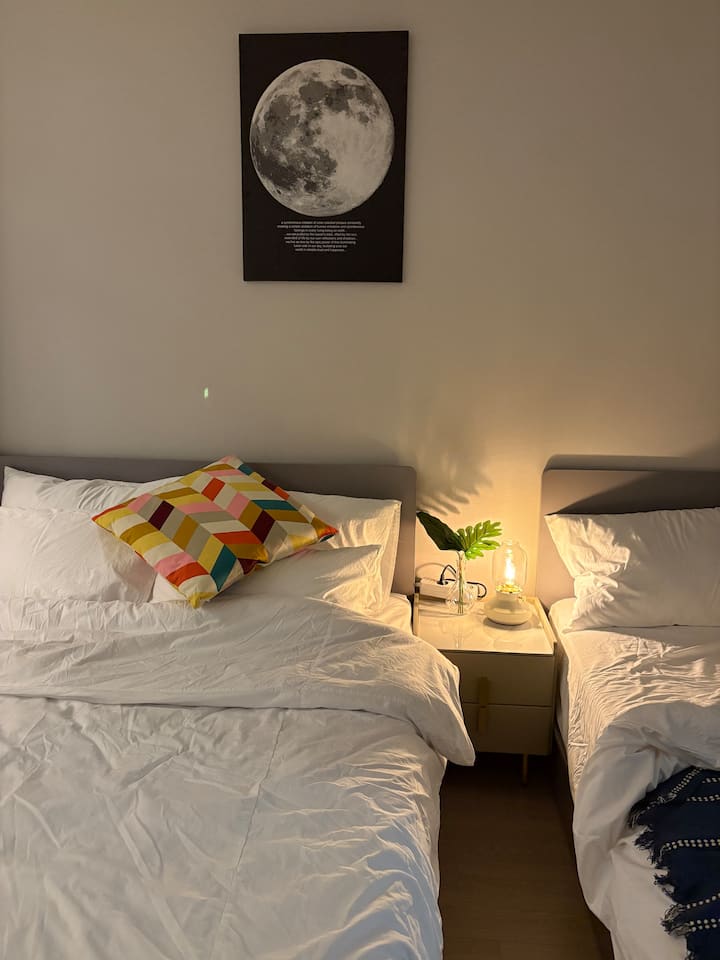 루나타운/4인/아늑한 패밀리룸/호텔침구 - Songdo