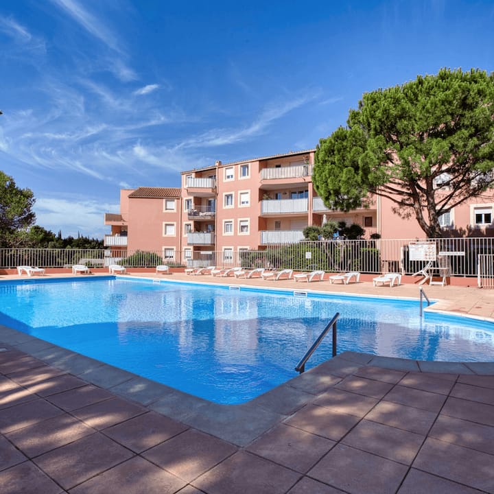 T1 Moderne Piscine, Clim & Fibre – Fréjus Paca - Fréjus