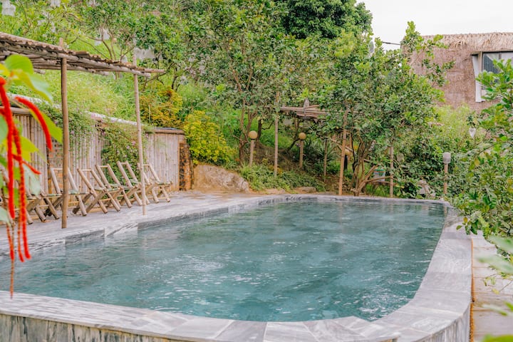 Grass House| Lagom Village| Lake View W Free Pool - Phúc Yên