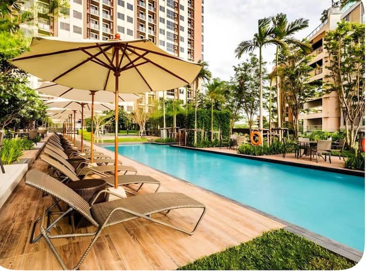 Seaview Spacious 1 Bedroom Mins To City Center - Pattaya City