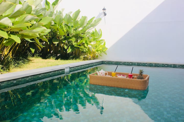 Peaceful 2br Private Pool Villa In Padonan, Canggu - Bali