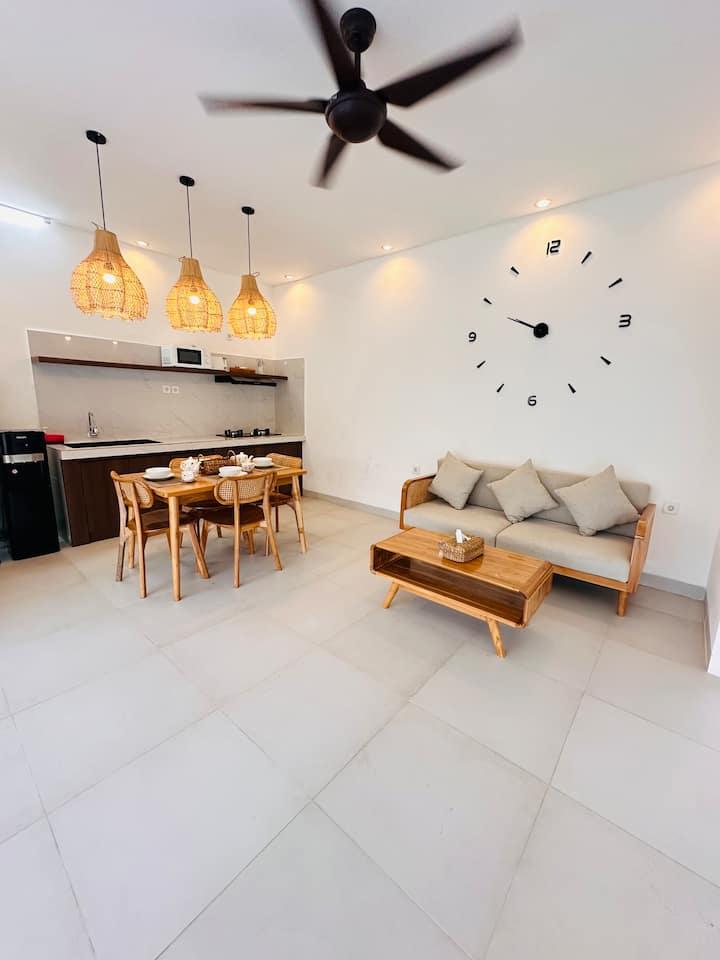 Peaceful 2br Private Pool Villa In Padonan, Canggu - Bali