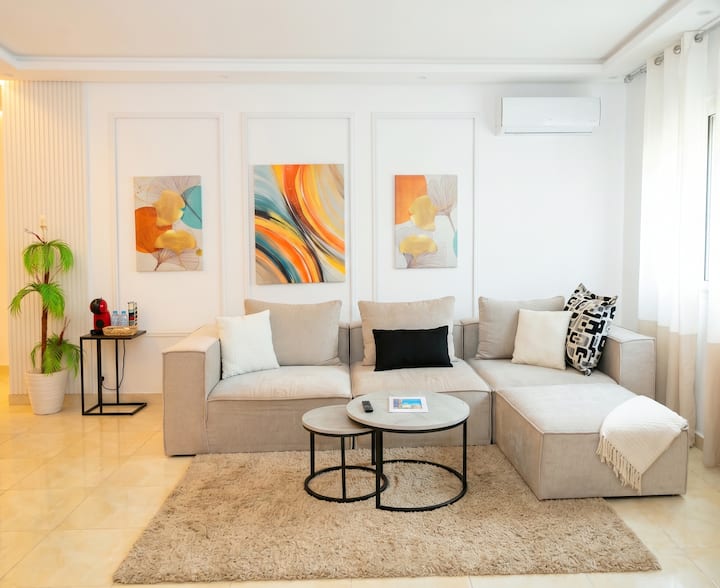Elegant 2br Downtown | Fast Wifi | Netflix • Ac - Rabat