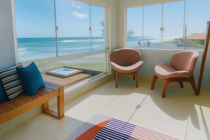 Deck Do Mar–casa Pé Na Areia C/ Jacuzzi - Figueira - Brasil