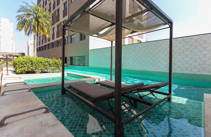 Apto F. Lima Vl Madalena Usp|academia+piscina+wifi - Pinheiros