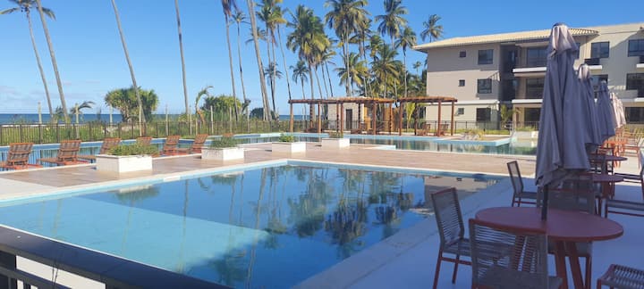Ap 2/4 Pé Na Areia Em Ilhéus, Condomínio Completo - Ilhéus