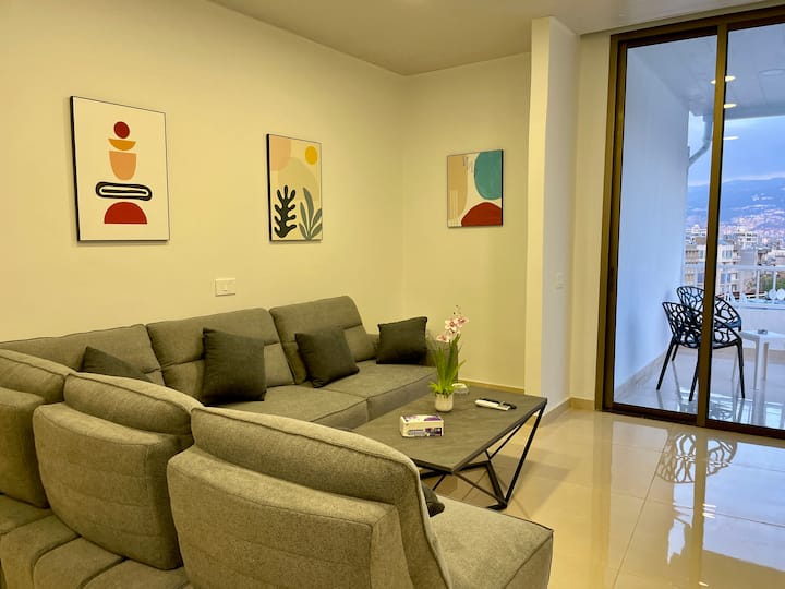 Modern Apartment With Balcony Near Mar Mikhael - Beirut