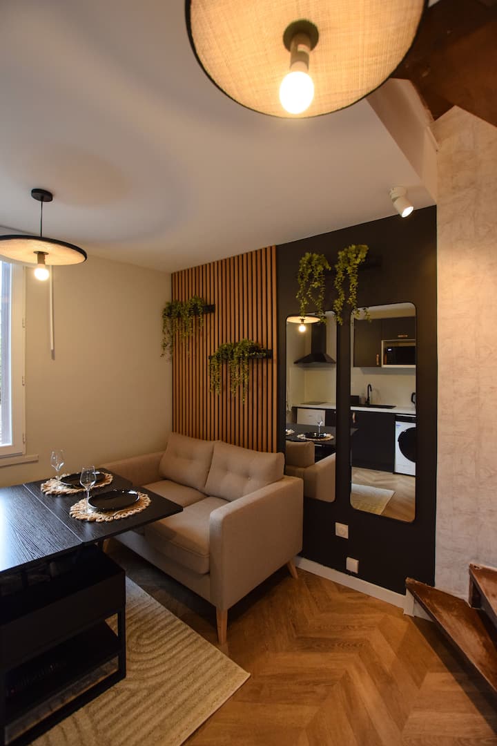 Le Cocon Du Jardin – Duplex Cosy, Moderne Et Fibre - Sotteville-lès-Rouen