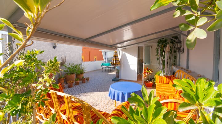 Chill House In Tamraght 3-bedroom With Cool Terace - Taghazout