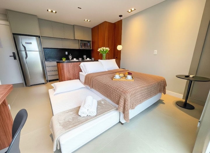 Loft 701 Até 3 Pessoas A 200 M Da V. Germânica - Blumenau