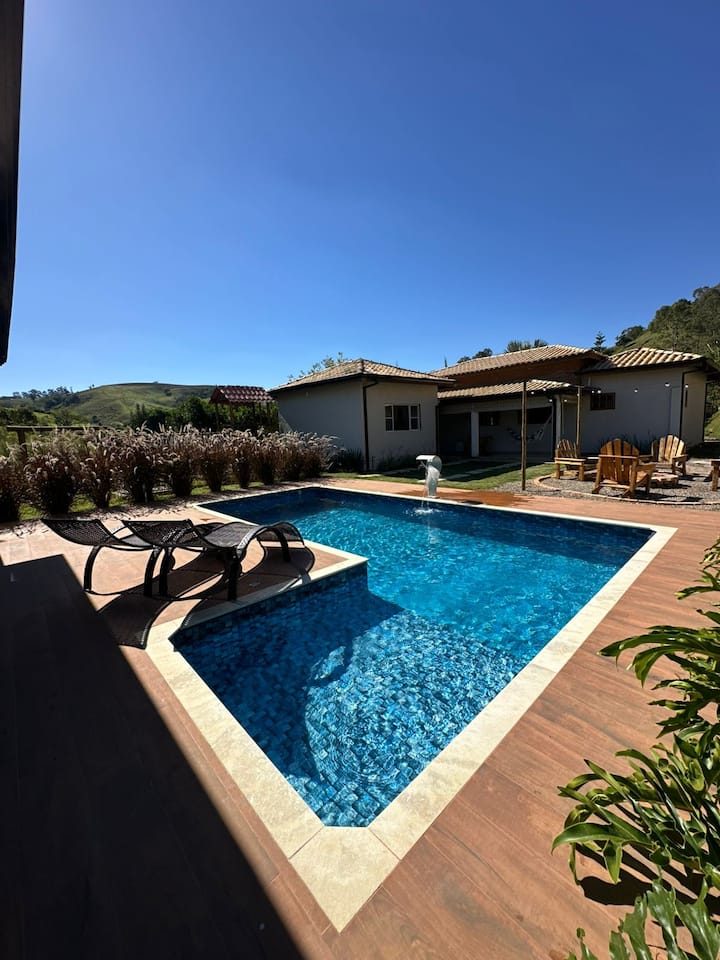 Casa De Campo Vale Das Montanhas Com Piscina - Socorro