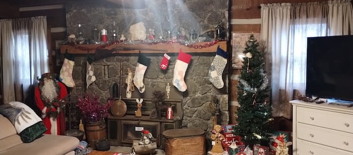 Home Alone.
Log Home Lower Floor. Private - Camdenton, MO