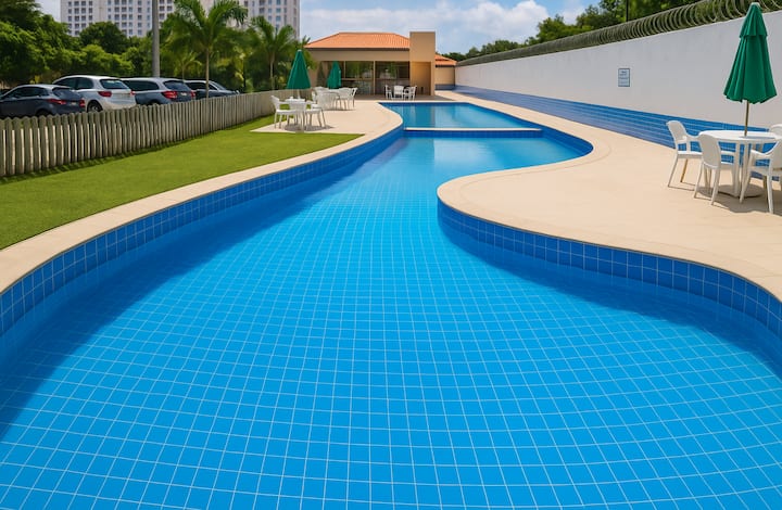 Apart. 2 Quartos 1 Suíte, 2 Garagem Próx Aeroporto - Lauro de Freitas