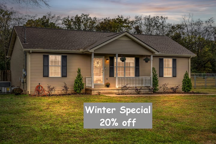 Peaceful, King Bed, Large Tv, Fresh, Welcoming - Murfreesboro, TN