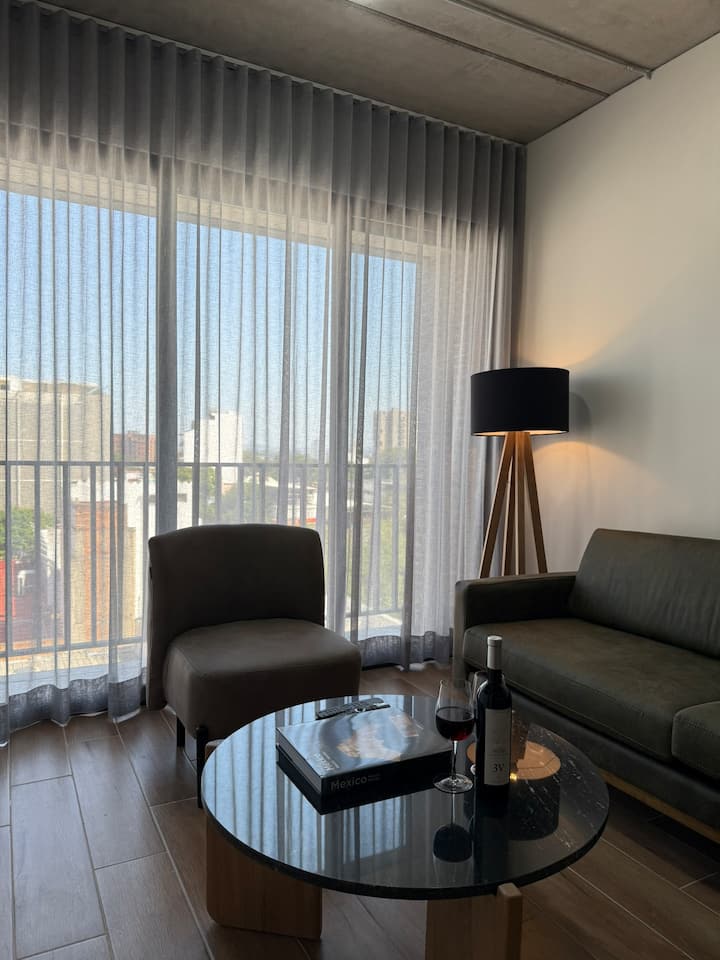 Nuevo Loft De Lujo, Americana, 2 Recamaras, A/c - Guadalajara