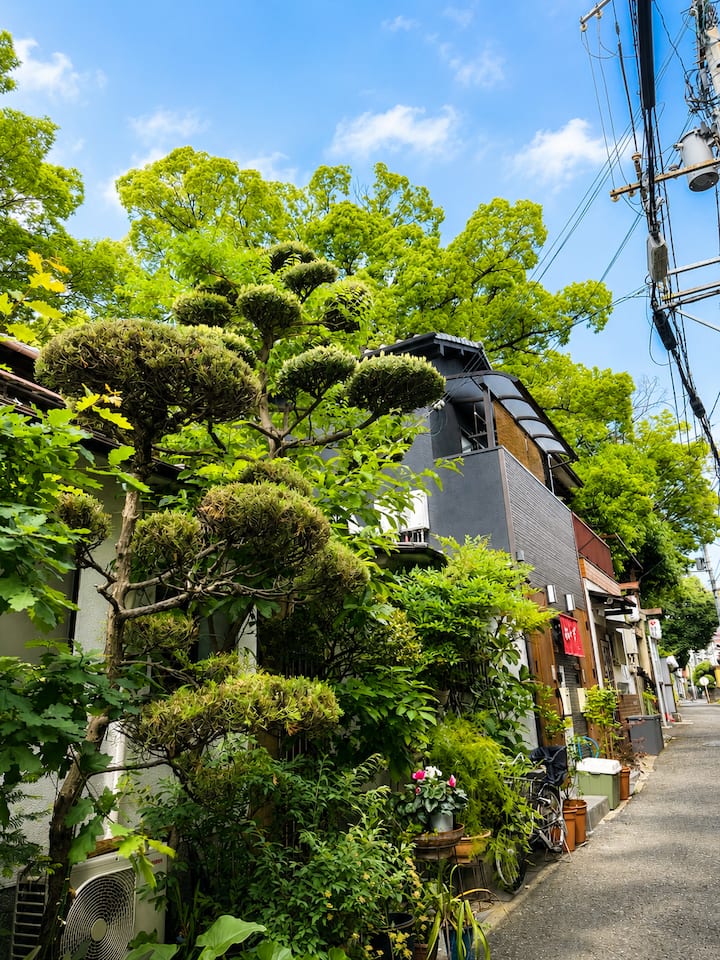 静かな和風住宅2dk｜畳のある暮らし｜駅近・長期滞在歓迎 - 오사카시