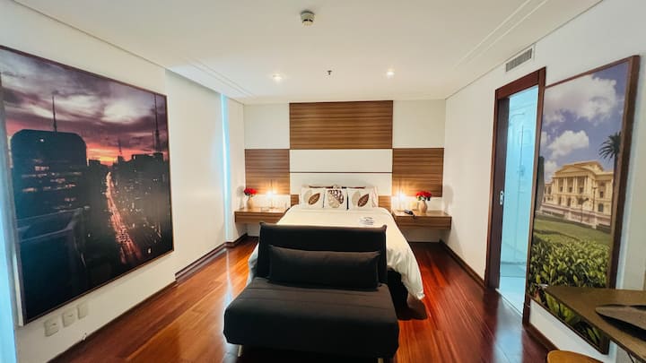 Flat Itaim Bibi 5 Estrelas Piscina Garagem - São Paulo, Brezilya