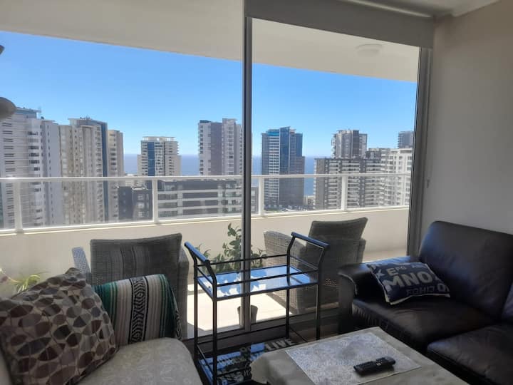 Costa Montemar,2 Dormitorios Suite, Vista Al Mar - Concón