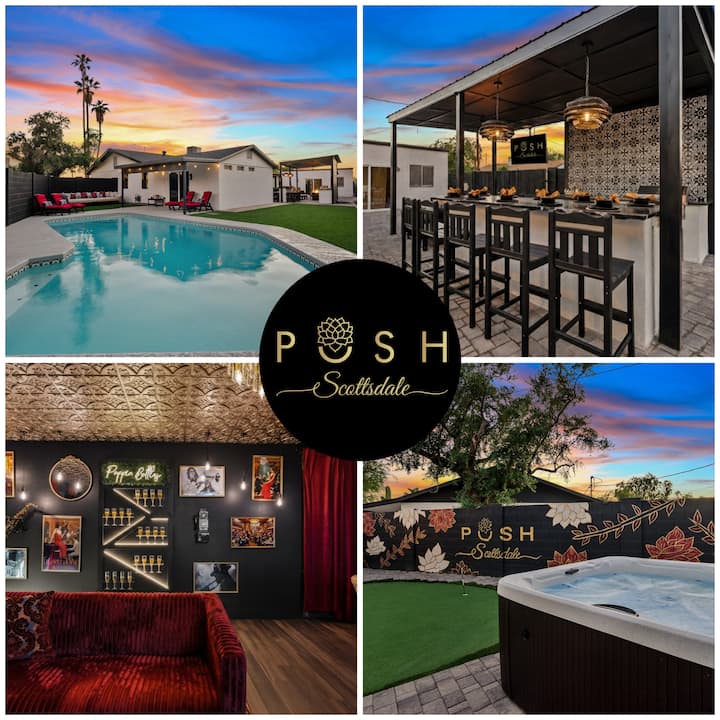 Posh Group Hq: Heated Pool, Spa, Bar & Jazz Lounge - Scottsdale, AZ
