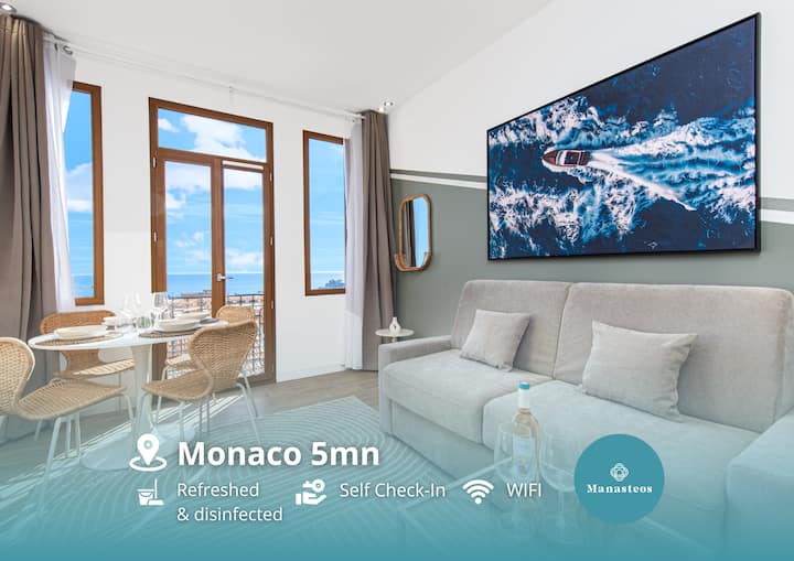 5mn Monaco - Duplex Vue Mer - Grande Terrasse - Er - Beausoleil