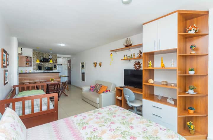 Loft Familiar Pé Na Areia- Ar, Wi-fi E Conforto. - Arraial do Cabo