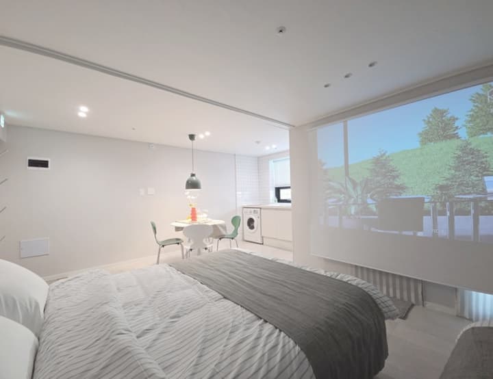 34트윈베드 # 전포사잇길   감성숙소 # 빔프로젝터 영화관 # - Busan