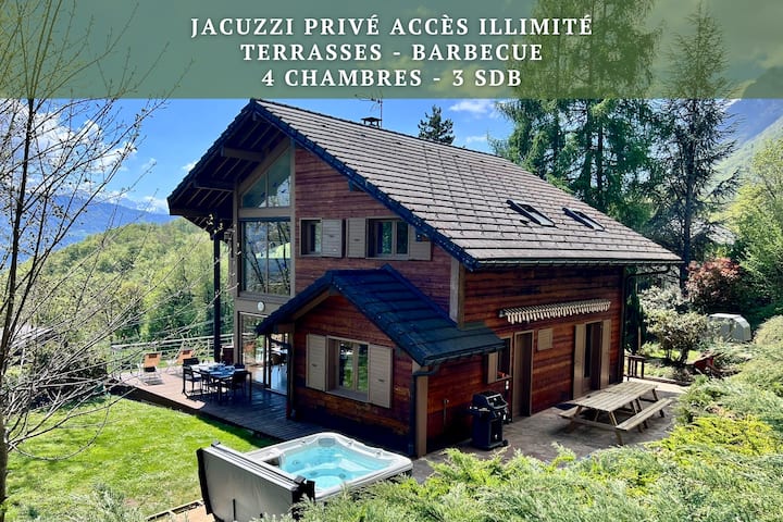 Chalet Cœur De Savoie- Jacuzzi Avec Vue Montagne - Albertville