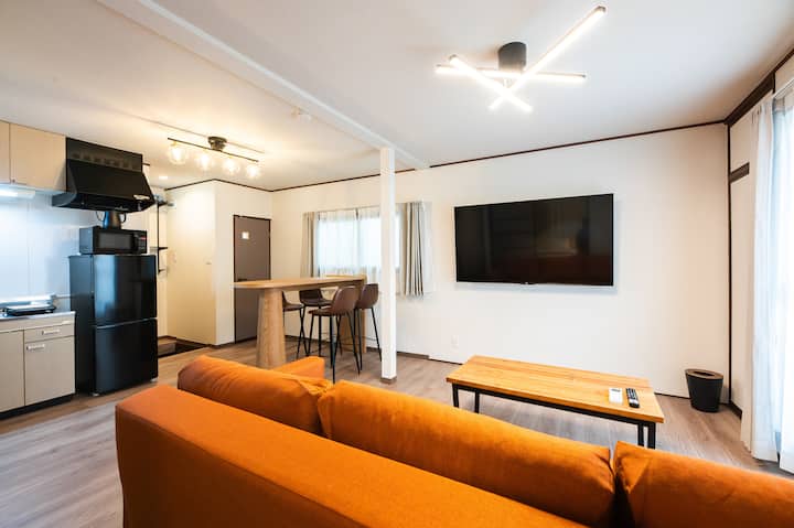 【Ojanse博多】ファミリールーム ダブルベッド2台&ソファベッド1台 禁煙 ららぽーと650m - Fukuoka