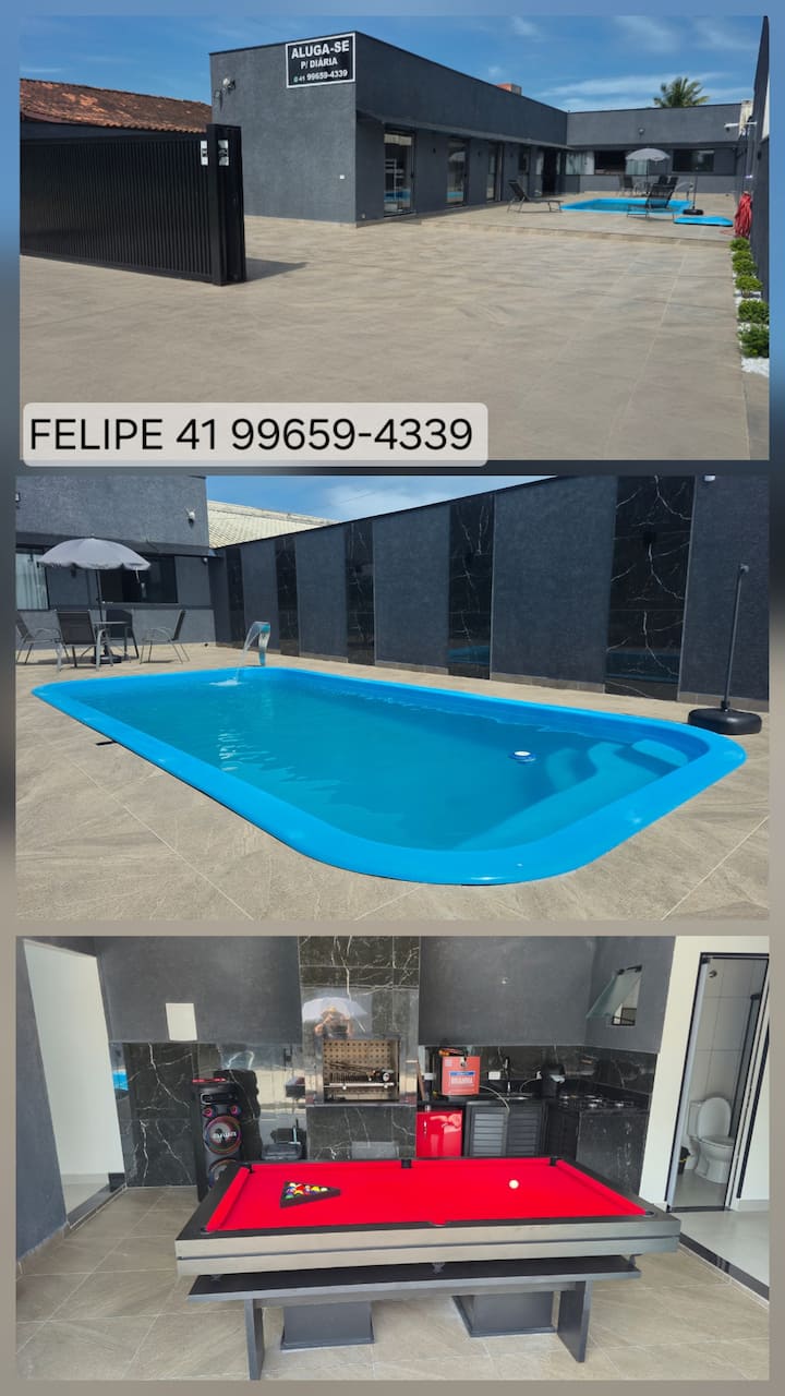 Casa Grande Guaratuba C/ Piscina 100 Metro Do Mar - Guaratuba