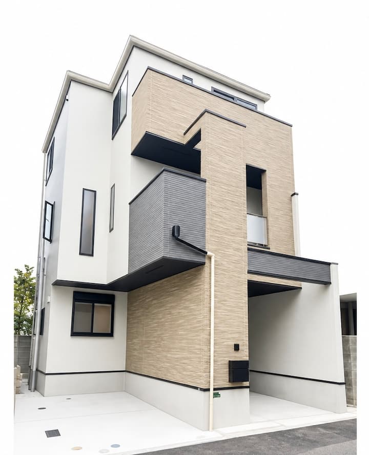 【福の荘 唐人町B棟】新築三階一戸建|浴室2つ|和室付き|駐車場2台|市内便利エリア|地下鉄徒歩5分 - Fukuoka