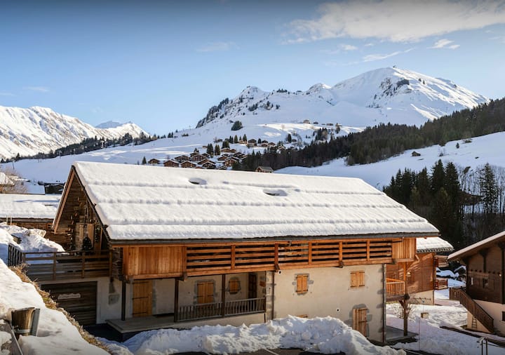 Séjour Charmant Pour 14 Avec Sauna Et Cheminée - La Clusaz