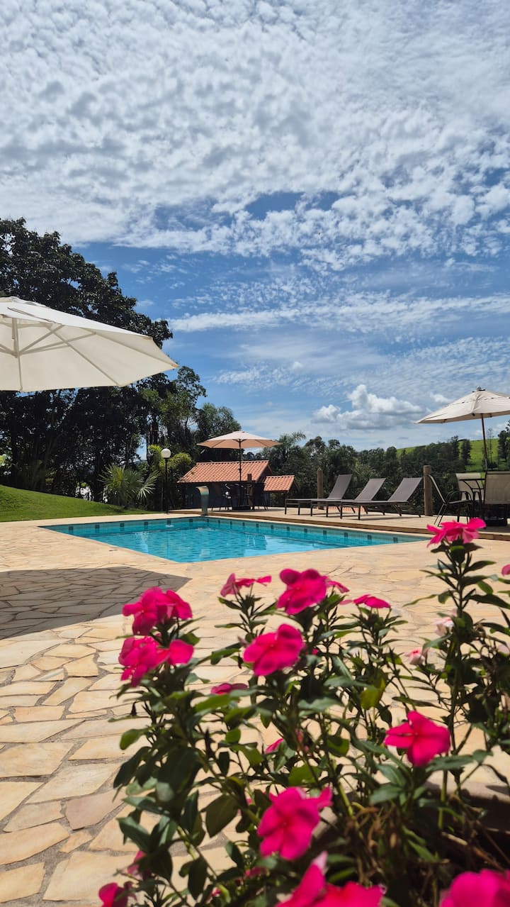 Chalé Canário C/  Banheira E Piscina Em Socorro - Socorro