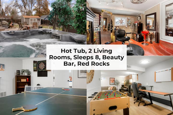 Chatfield Retreat | Hot Tub, Beauty Bar, Sleeps 8 - Littleton, CO