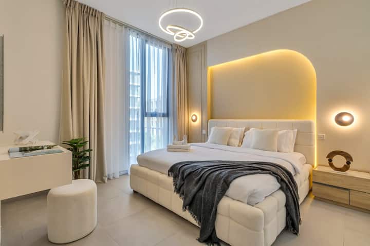 1br In Aljada Heart W/ Balcony & Pool - Lemonhomes - Sharjah