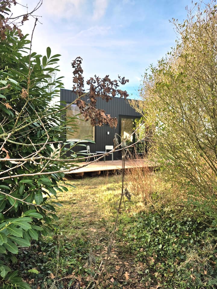 Sfeervolle Comfort Houten Cabin Vlakbij Bos - Ommen