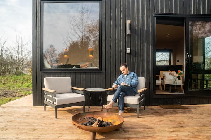 Sfeervolle Comfort Houten Cabin Vlakbij Bos - Dalfsen