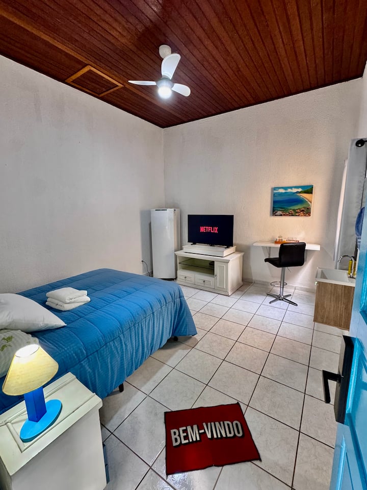 Suíte 3 Completa C/ Ac, Geladeira, Tv, Wi-fi - Jundiaí