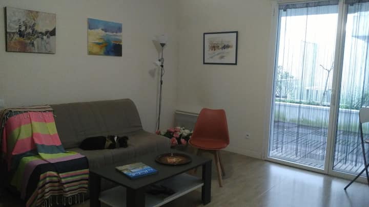 Studio Au Cœur De La Ville + Terrasse - Aytré