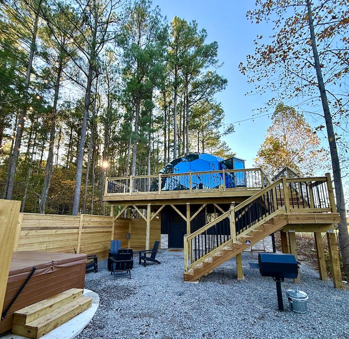 Glass Dome 2-story Treehouse In Shawnee Forest - 美國